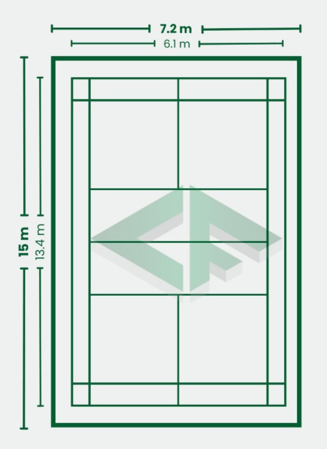 Ketahui, Ukuran Lapangan Badminton Mini Standar Nasional – Centroflor ...